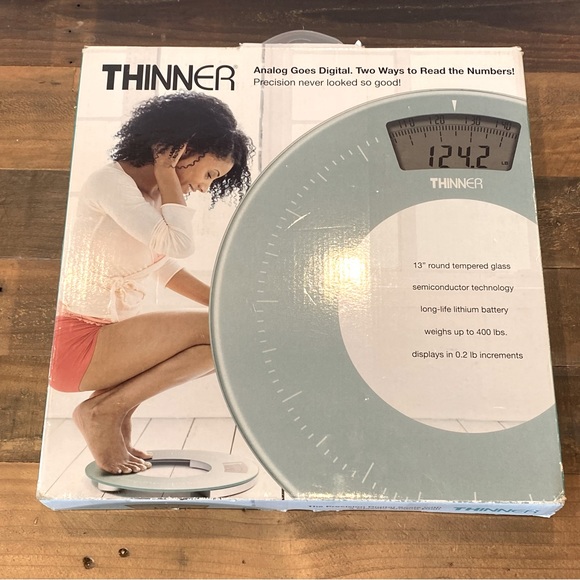Bath Conair Th325 Thinner Digital Round Glass Scale Poshmark